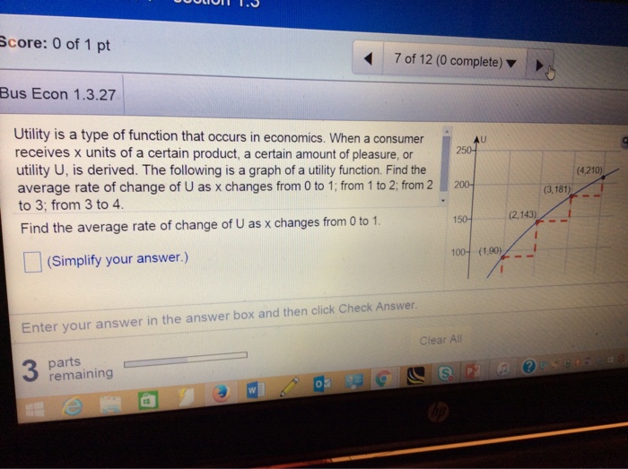Solved Utility is a type of function that occurs in | Chegg.com