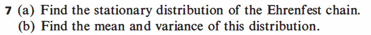 Solved 7 (a) Find the stationary distribution of the | Chegg.com