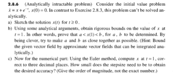 Solved 2.8.6 (Analytically intractable problem) Consider the | Chegg.com