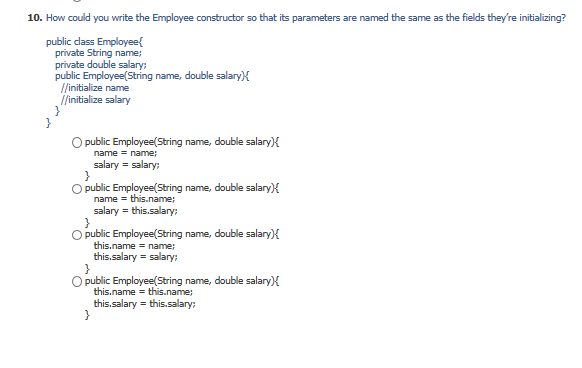 Solved 1. Variables created within a method can be accessed | Chegg.com