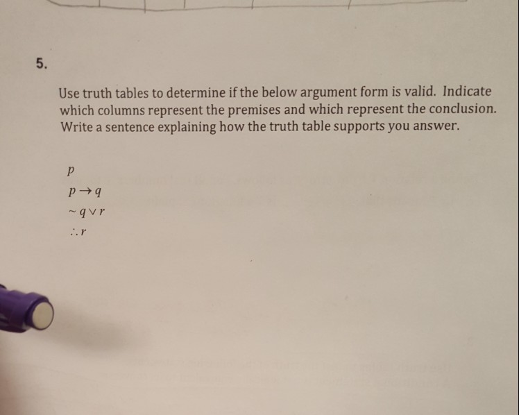 Solved 5. Use truth tables to determine if the below | Chegg.com