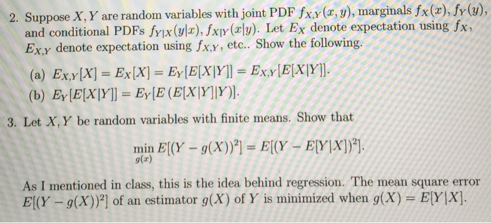Solved Suppose X, Y are random variables with joint PDF | Chegg.com