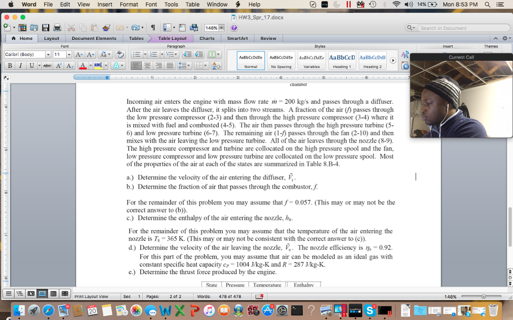 Word File Edit View Insert Format Font Tools Table 