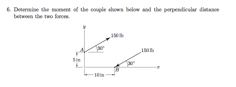 Solved Determine the moment of the couple shown below and | Chegg.com
