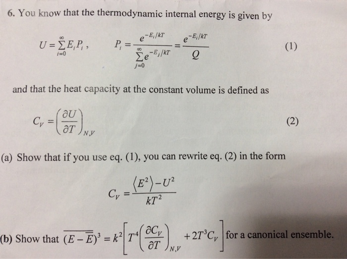 These are the 2 physical chemistry problems. I need | Chegg.com