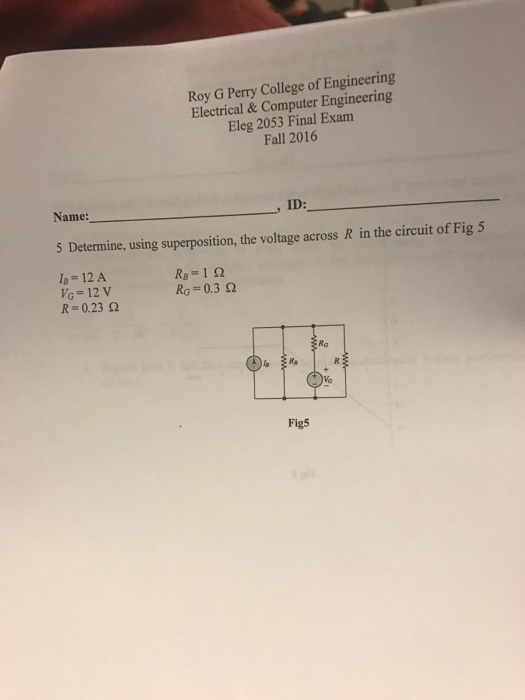 Solved Determine, using superposition, the voltage across R | Chegg.com Solved Determine, using superposition, the voltage across R | Chegg.com