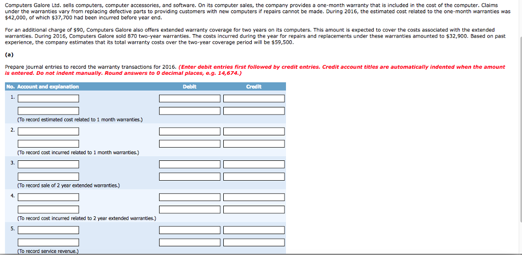 Solved Computers Galore Ltd. sells computers, computer | Chegg.com