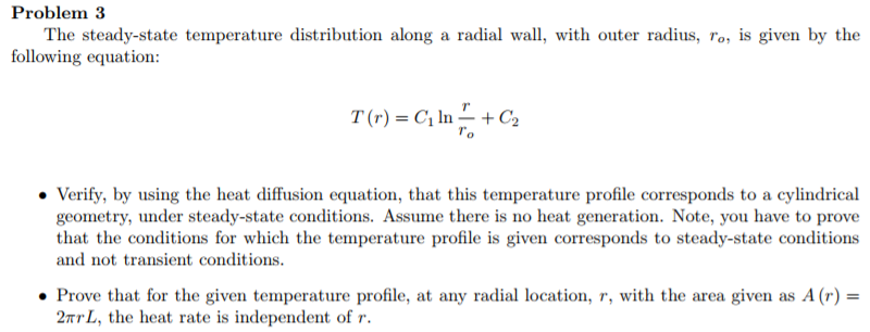 Solved Problem 3 The steady-state temperature distribution | Chegg.com