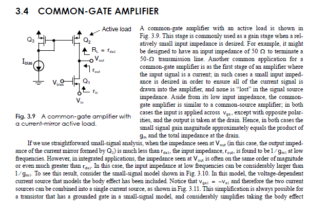 Solved Derive small signal model for common gate amplifier | Chegg.com
