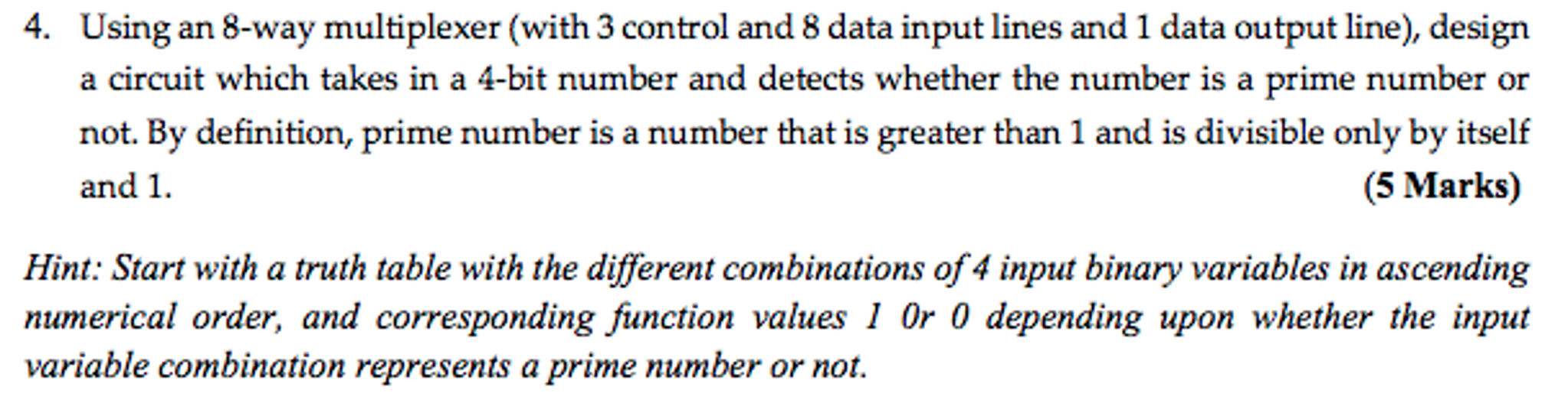 Solved Using an 8?way multiplexer (with 3 control and 8 data | Chegg.com