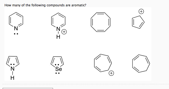 Solved How many of the following compounds are aromatic? | Chegg.com
