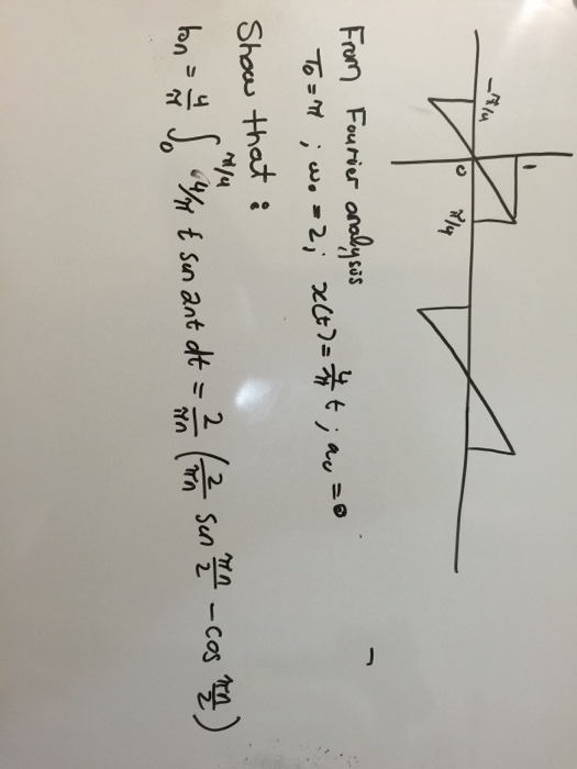 Solved From Fourier analysis T_o = pi; omega_o = 2; x(t) = | Chegg.com