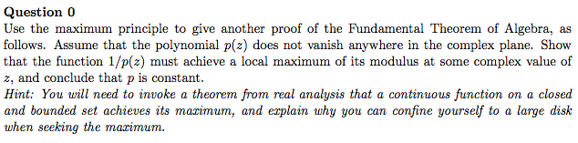 Use the maximum principle to give another proof of | Chegg.com