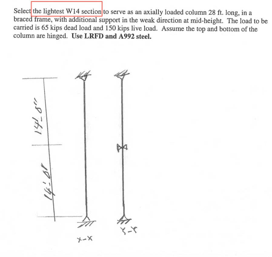 Solved Select The Lightest W14 Section To Serve As An Chegg solved-select-the-lightest-w14-section-to-serve-as-an-chegg