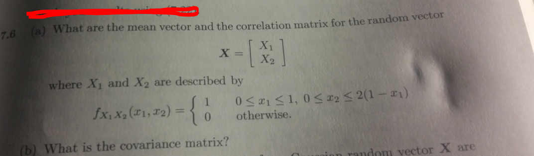 Solved What are the mean vector and the correlation matrix | Chegg.com