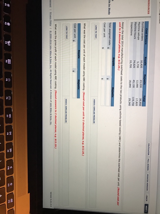 Solved CALCULATOR FULL scREEN PRINTER VERSION .BACK NEXT | Chegg.com