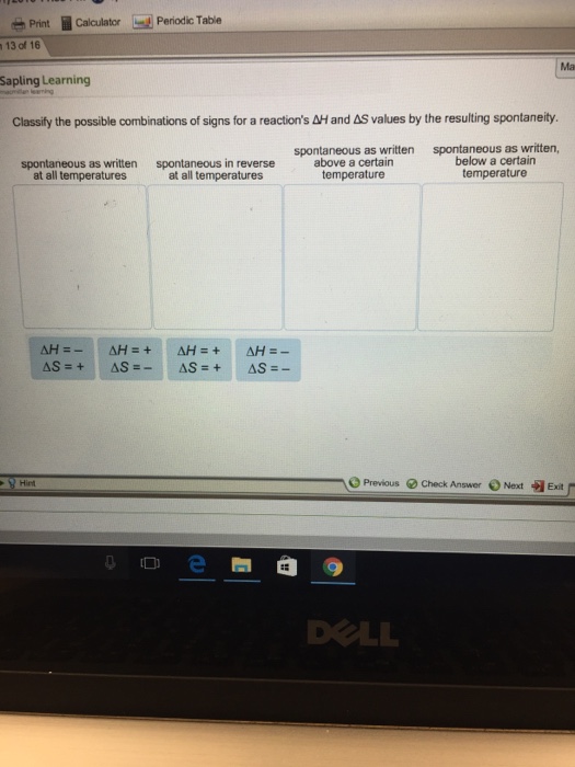 Solved Classify the possible combinations of signs for a | Chegg.com