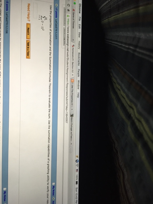 Solved Use the properties of summation and the Summation | Chegg.com Solved Use the properties of summation and the Summation | Chegg.com