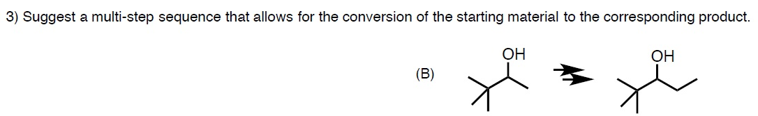 Solved Suggest a multi-step sequence from starting to | Chegg.com