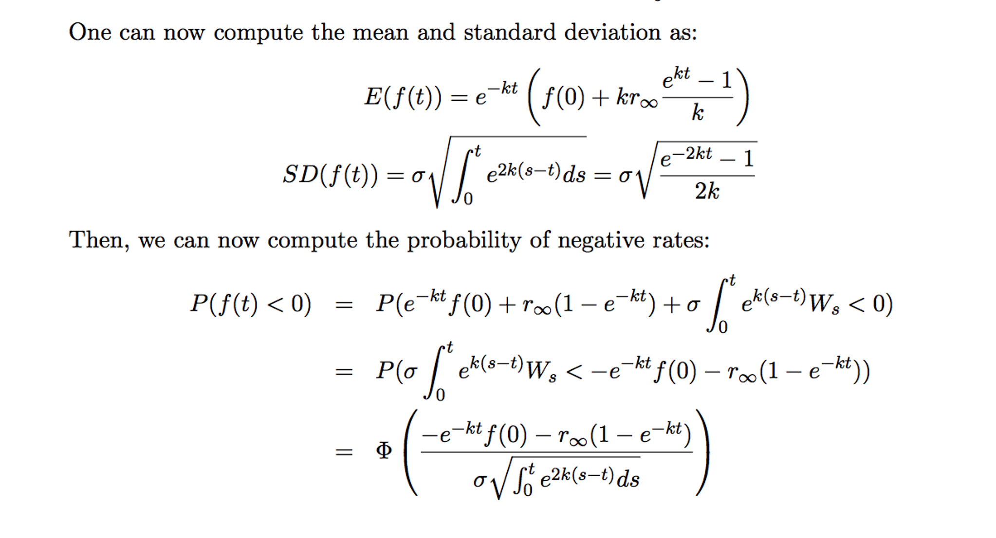 Solved Calculate E(f(t)) , SD(f(t) , and P(f(f)