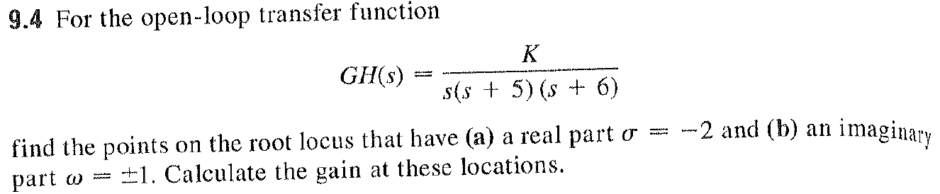 Solved For the open-loop transfer function find the points | Chegg.com