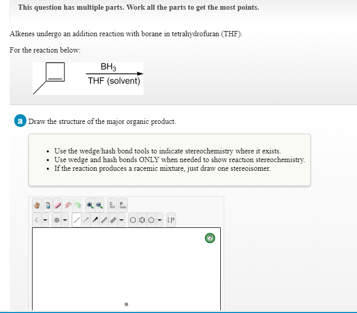 Solved Alkenes undergo an addition reaction with borane in | Chegg.com