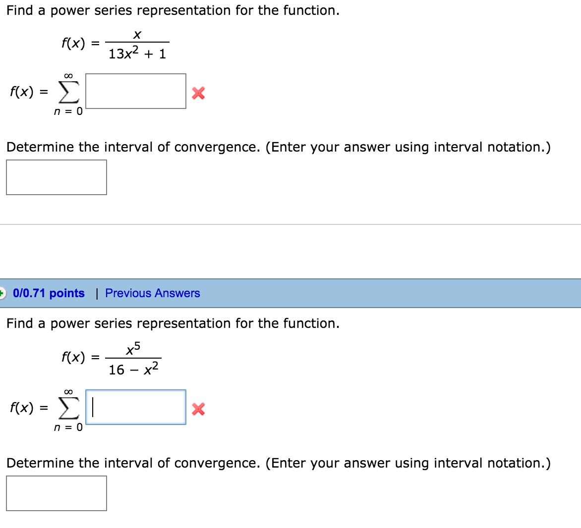 Solved Find a power series representation for the function. | Chegg.com