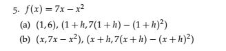 Solved In problems 3-6, find the slope msec of the se- cant | Chegg.com