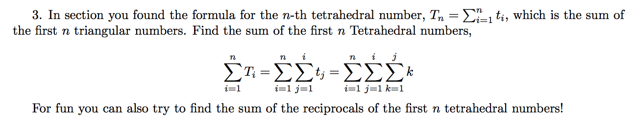 Solved In section you found the formula for the n-th | Chegg.com