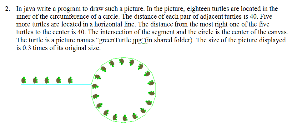 In java write a program to draw such a picture. In | Chegg.com