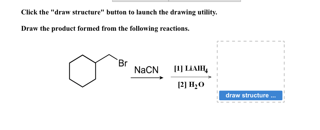 Solved Click The Draw Structure Button To Launch The 