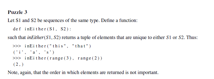 Solved Let S1 and S2 be sequences of the same type. Define a | Chegg.com