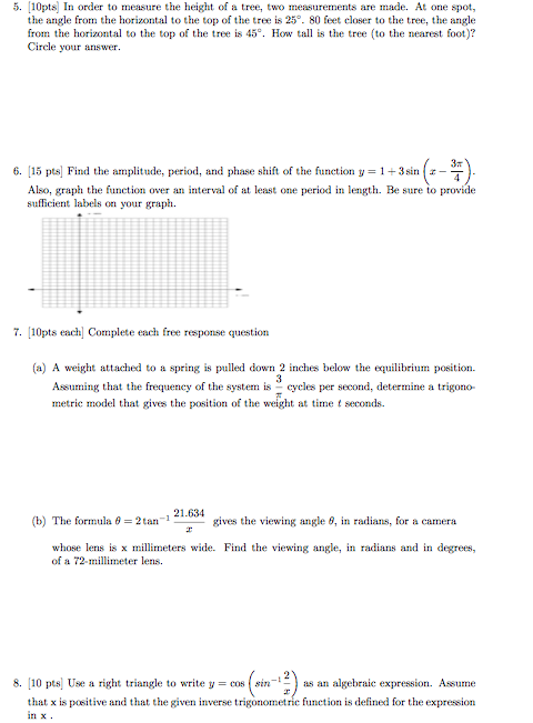 Solved 1. [10 pts Find the equation for the following graph. | Chegg.com Solved 1. [10 pts Find the equation for the following graph. | Chegg.com