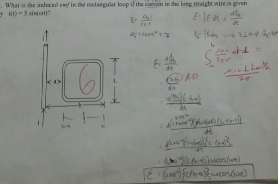 Solved What is the induced emf in the rectangular loop if | Chegg.com