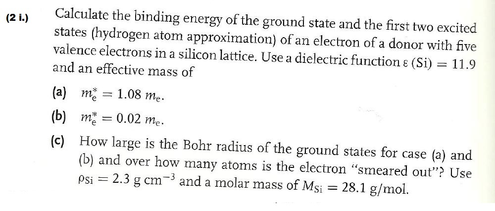 Solved Calculate the binding energy of the ground state and | Chegg.com