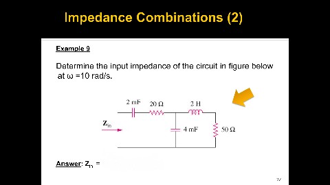 Solved Determine the input impedance of the circuit in | Chegg.com