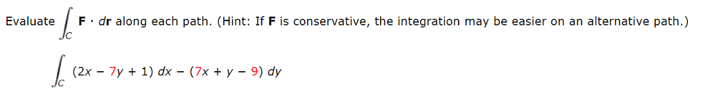 Solved Evaluate F dr along each path. (Hint: If F is | Chegg.com