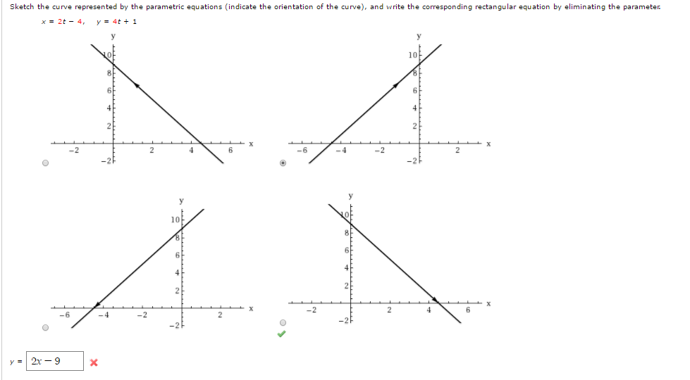 Solved Sketch The Curve Represented By The Parametric
