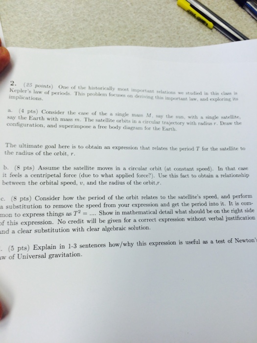 Solved 2. (25 points) One of the historically most important | Chegg.com
