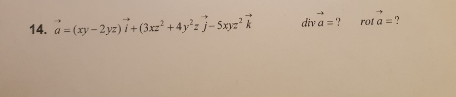 Solved div a =? rot a =? | Chegg.com
