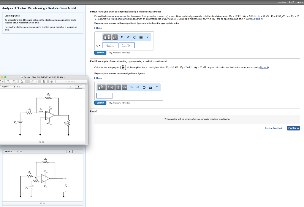 Solved Analysis of Op-Amp Circui ts using a Realistic | Chegg.com
