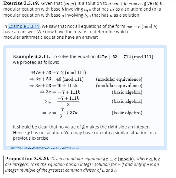 Solved Exercise 3.5.19. Given that (mm) is a solution to a-m | Chegg.com