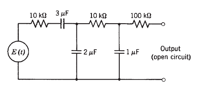 Solved For the filter circuit shown, write state and output | Chegg.com