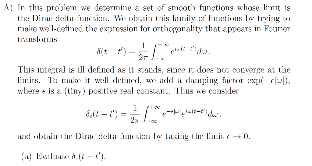 Solved In this problem we determine a set of smooth | Chegg.com