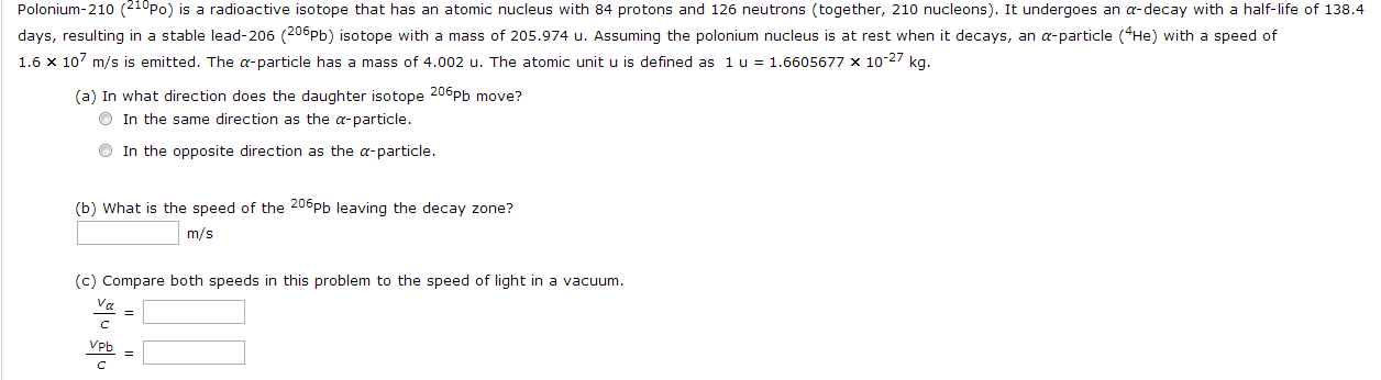 Polonium-210 (210Po) is a radioactive isotope that | Chegg.com