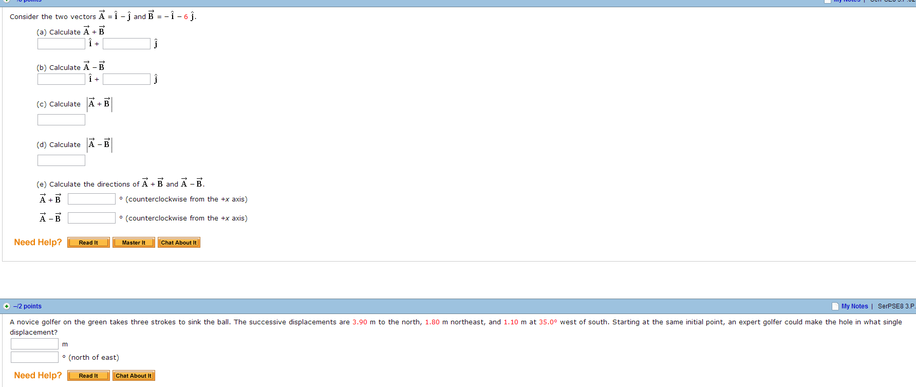 Solved Consider the two vectors A rightarrow = i - j and B | Chegg.com