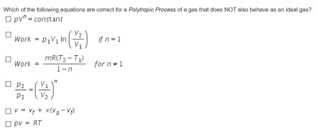 Solved Which of the following equations are correct for a | Chegg.com