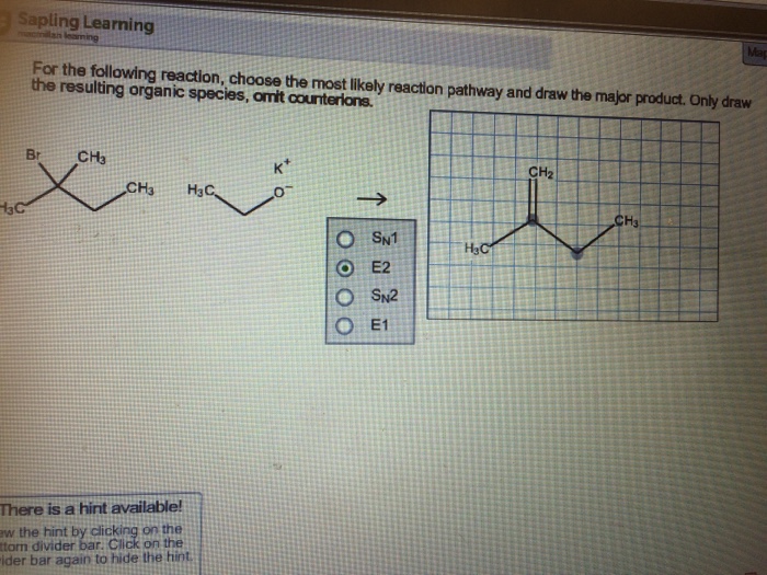 Solved For the following reaction, choose the most likely | Chegg.com