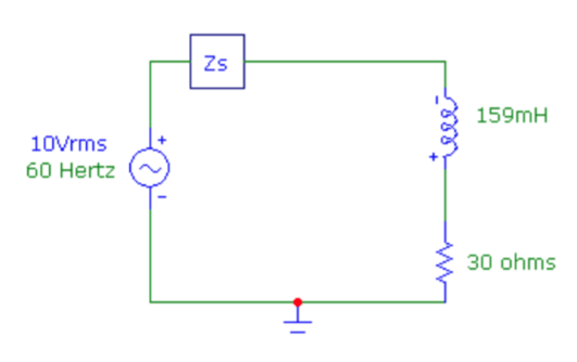 Solved ?Treating the source as ideal(Zs = 0?), construct the | Chegg.com