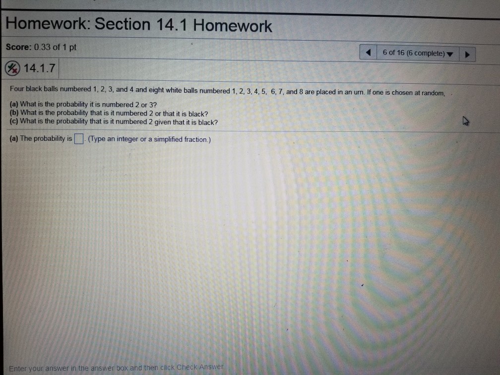 Solved Homework: Section 14.1 Homework Score: 0.33 of 1 pt 6 | Chegg.com